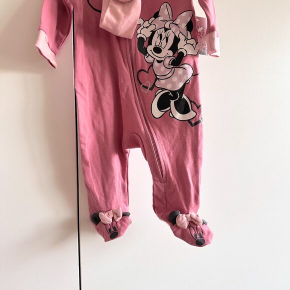 Disney | Matching Sets | New Disney Baby Minnie Mouse Sleeper Set In ...
